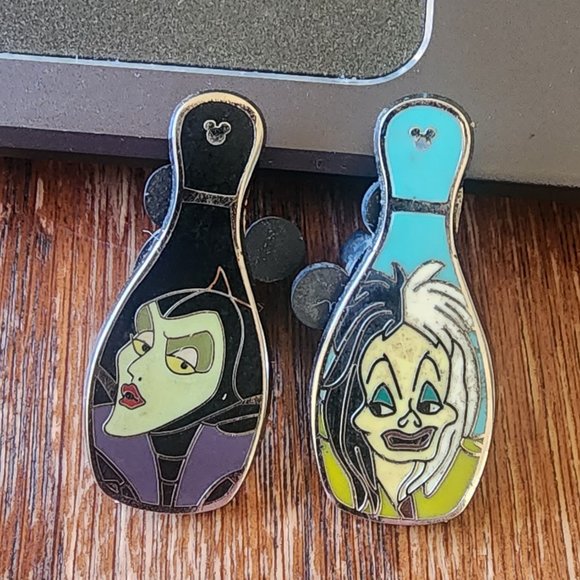 Disney | Other | Disney 208 Villians Bowling Pins Maleficent And ...